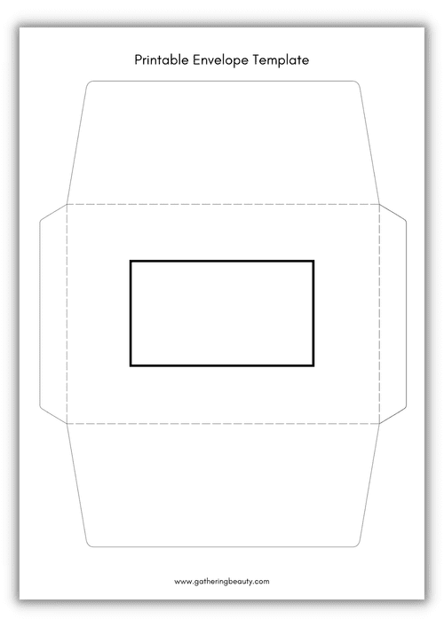 Free Printable Envelope Template — Gathering Beauty