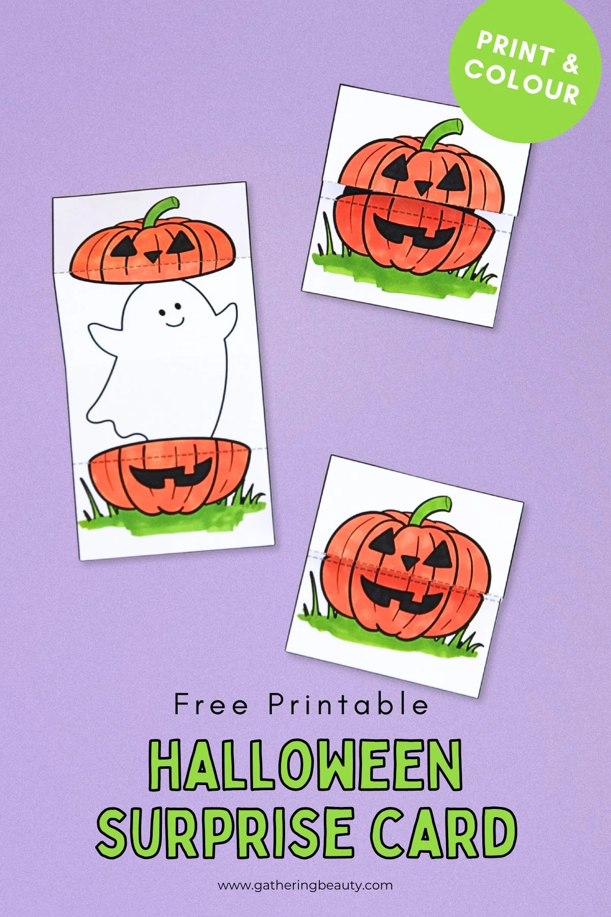 Printable Halloween Pumpkin Surprise Cards — Gathering Beauty