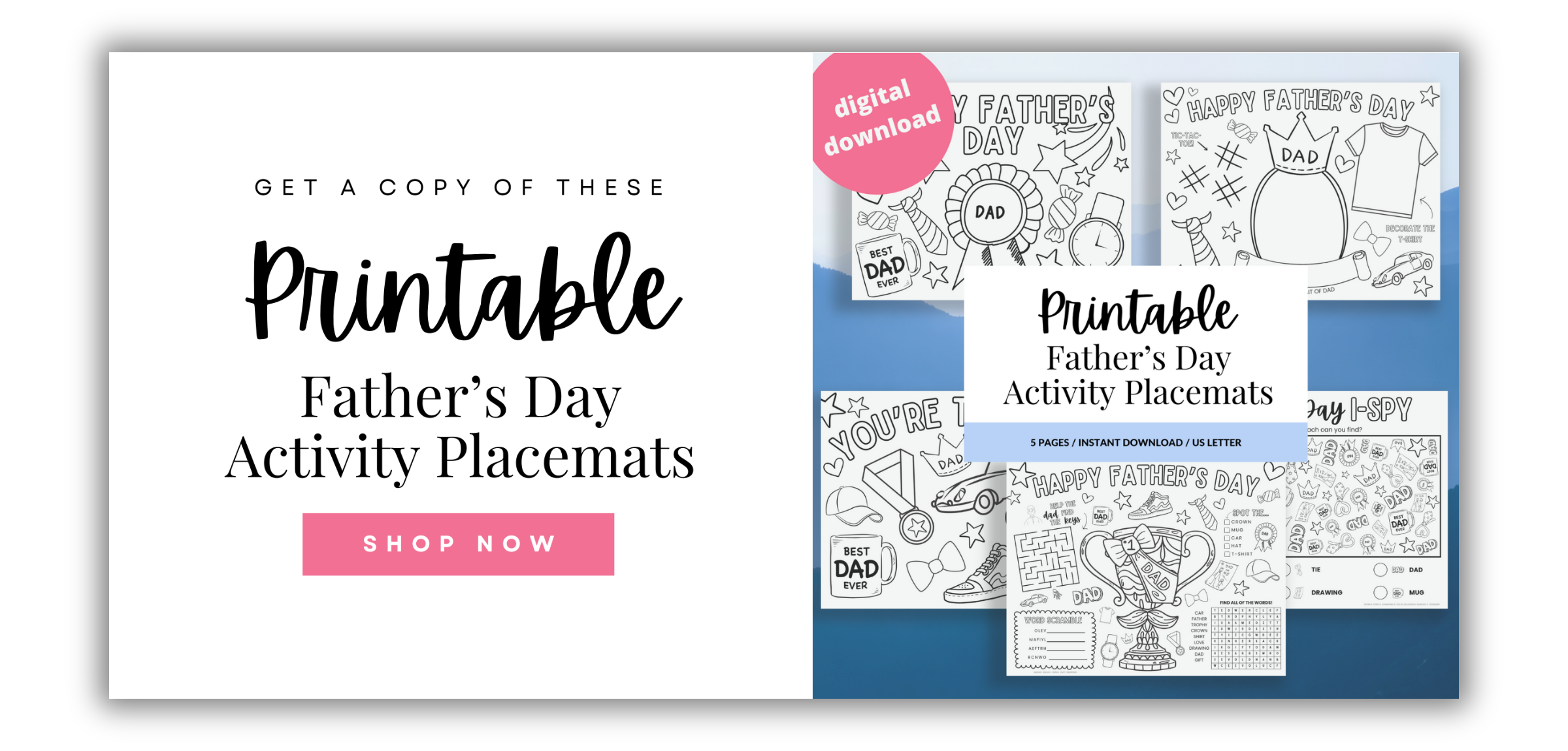 Printable Father's Day Cards To Colour — Gathering Beauty