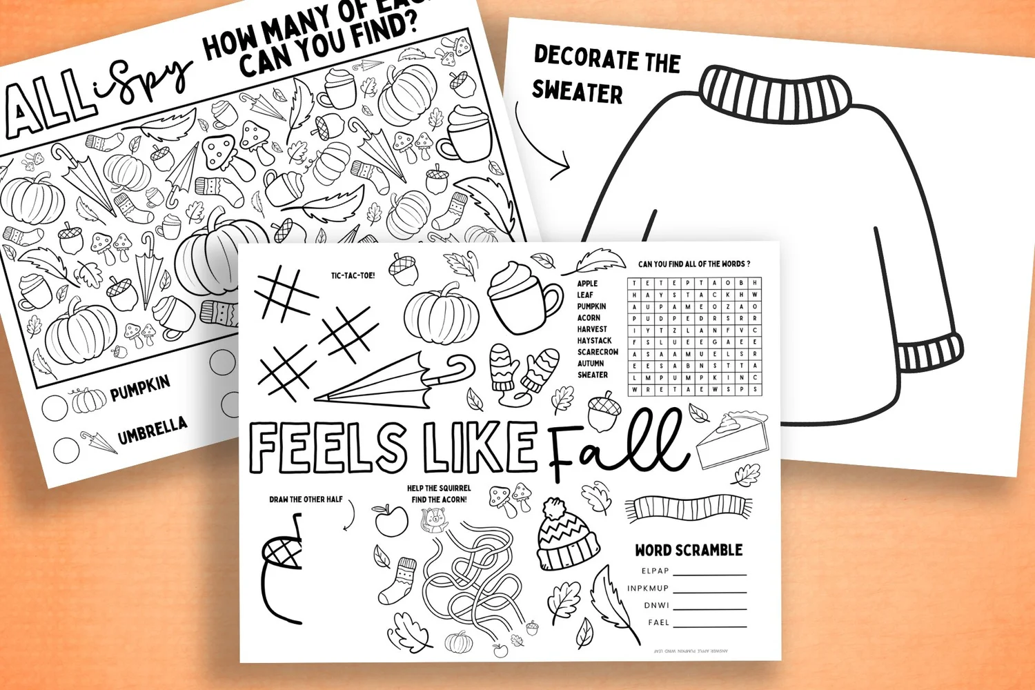 Free Printable Fall Placemats — Gathering Beauty