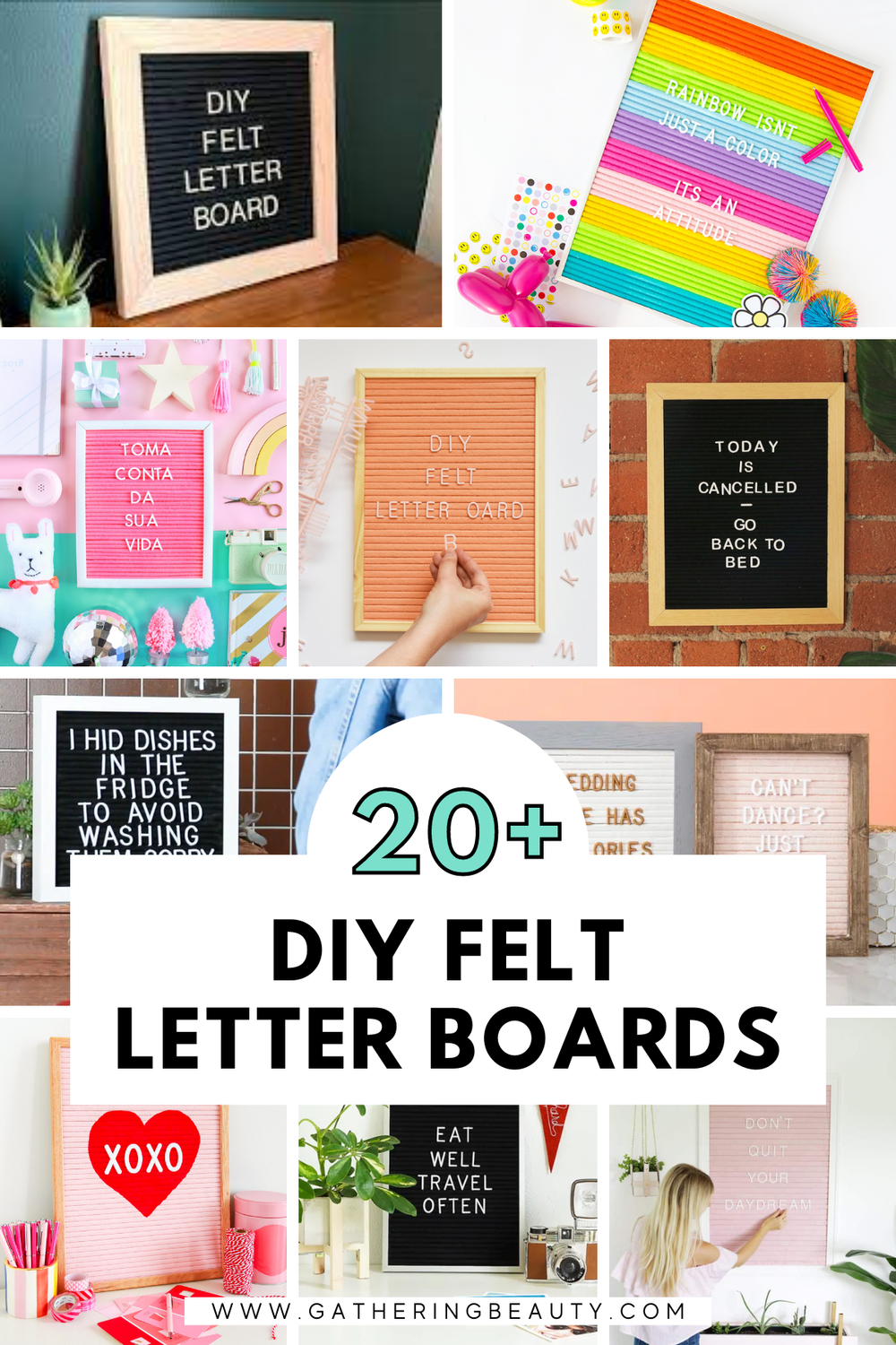 DIY Felt Letter Boards — Gathering Beauty