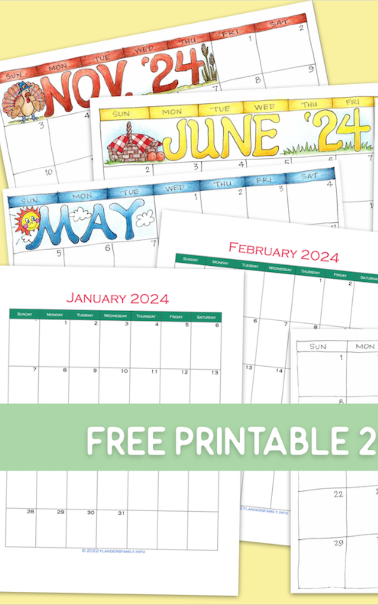 Free Printable Calendars 2024 — Gathering Beauty