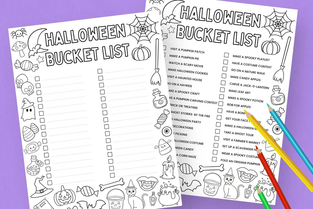Free Printable Halloween Bucket List — Gathering Beauty