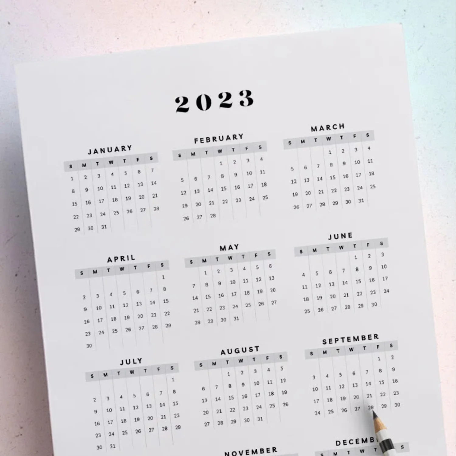 Printable 2023 Calendars — Gathering Beauty