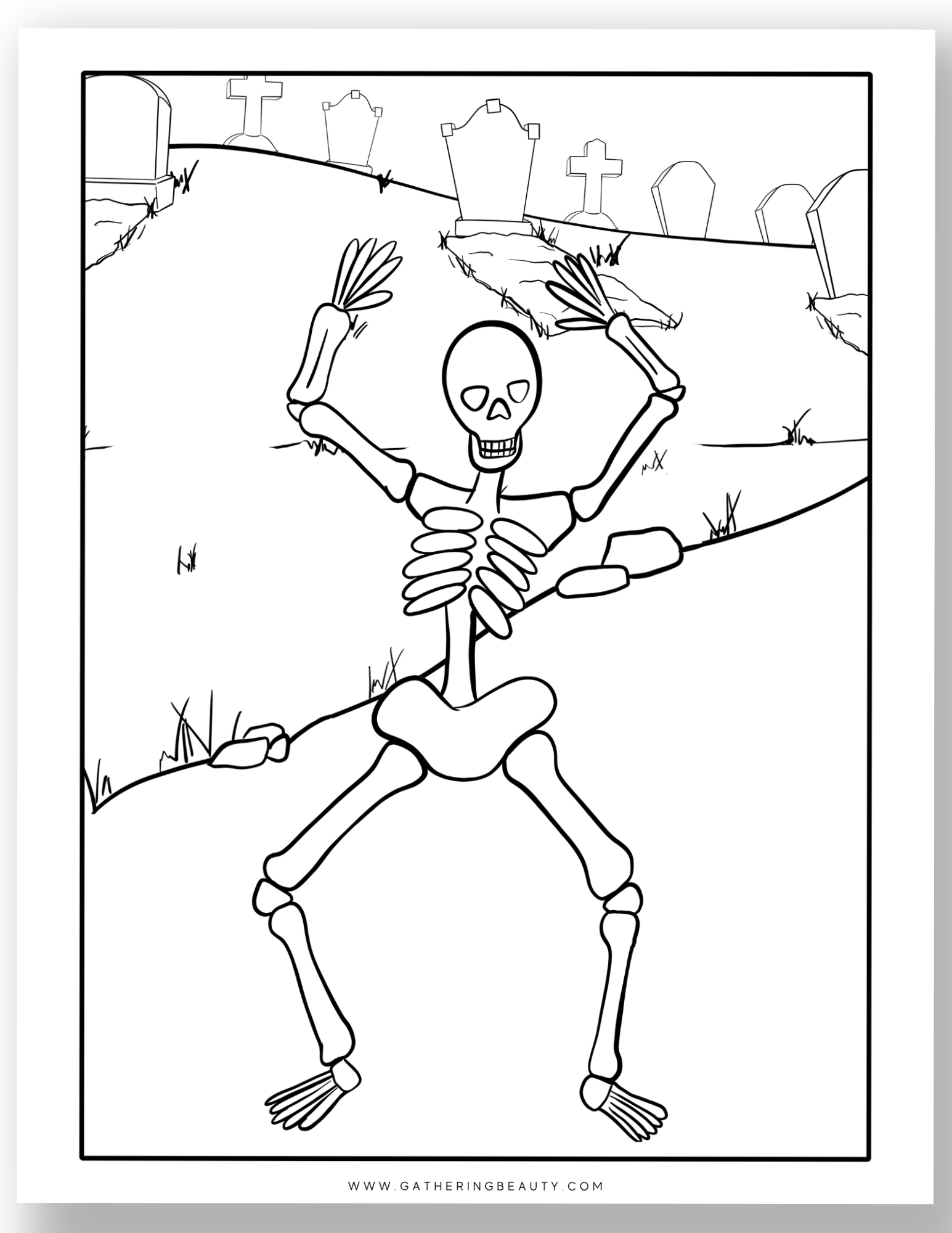 Free Printable Halloween Colouring Pages — Gathering Beauty