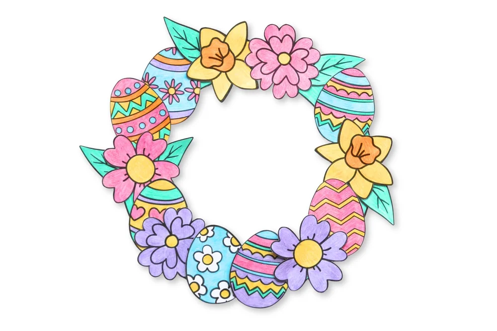 Free Printable Easter Wreath — Gathering Beauty