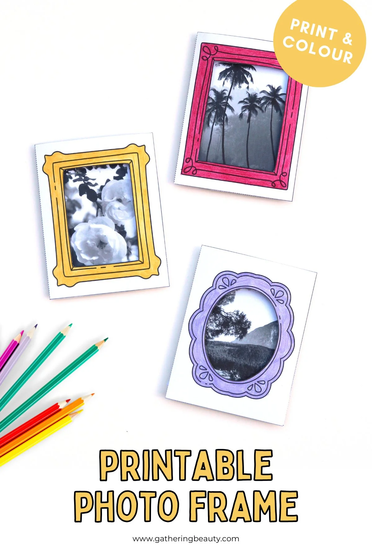 Free Printable DIY Picture Frames — Gathering Beauty