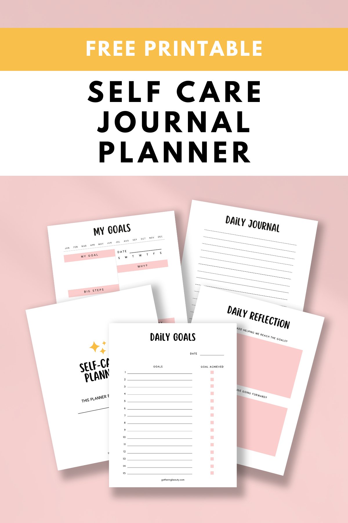 Free Printable Self Care Planner — Gathering Beauty