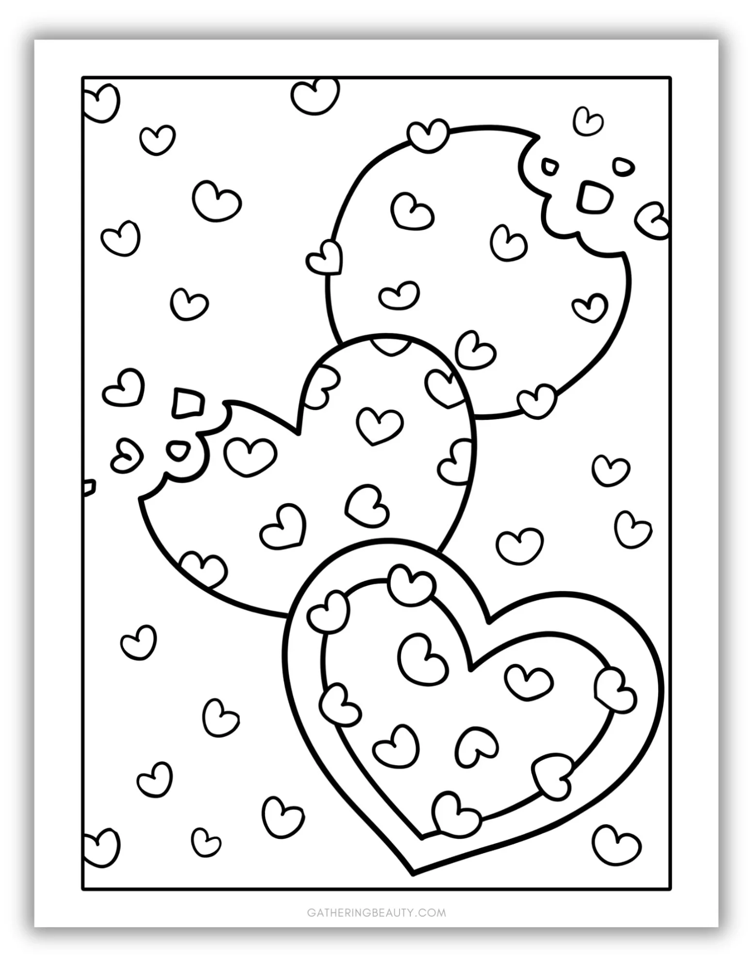 Free Printable Valentine's Day Colouring Pages — Gathering Beauty