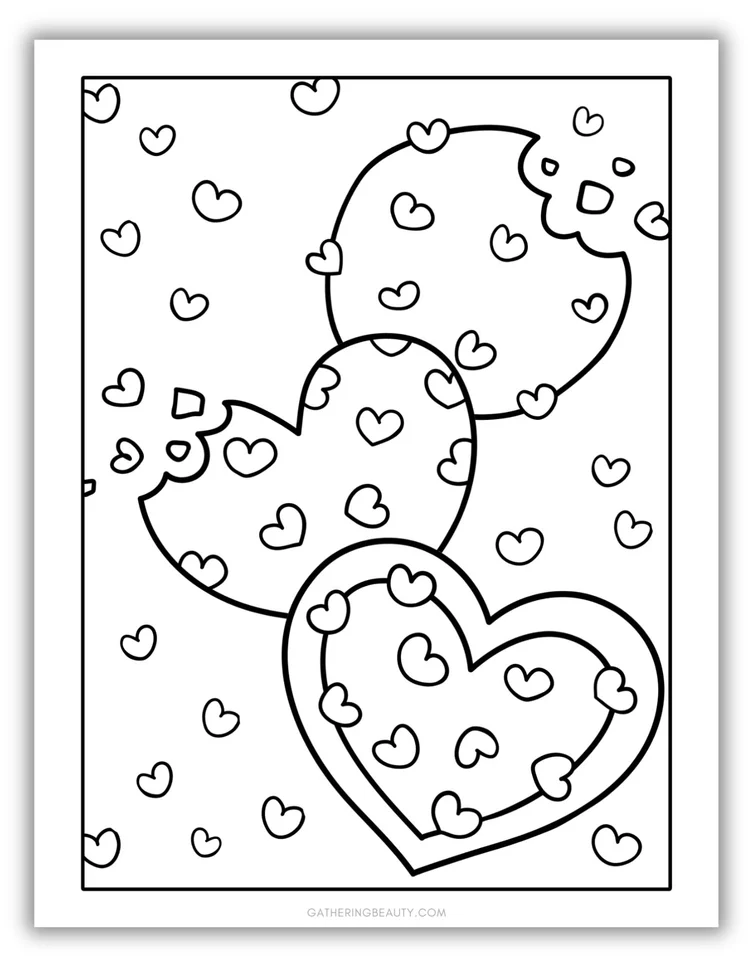 Free Printable Valentine's Day Colouring Pages — Gathering Beauty