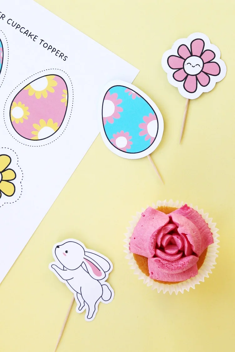 Free Printable Easter Cupcake Toppers — Gathering Beauty