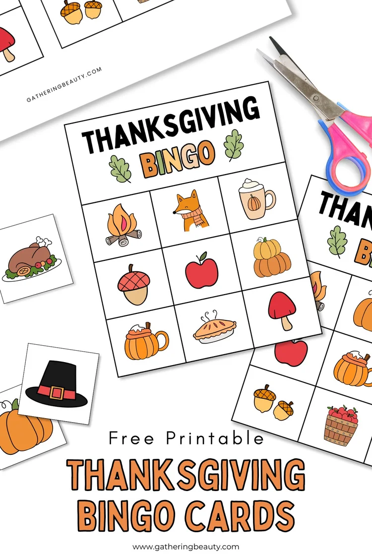 Free Printable Thanksgiving Bingo — Gathering Beauty
