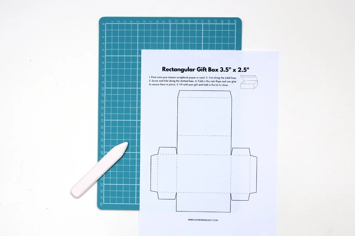 Rectangle Box Printable Template — Gathering Beauty
