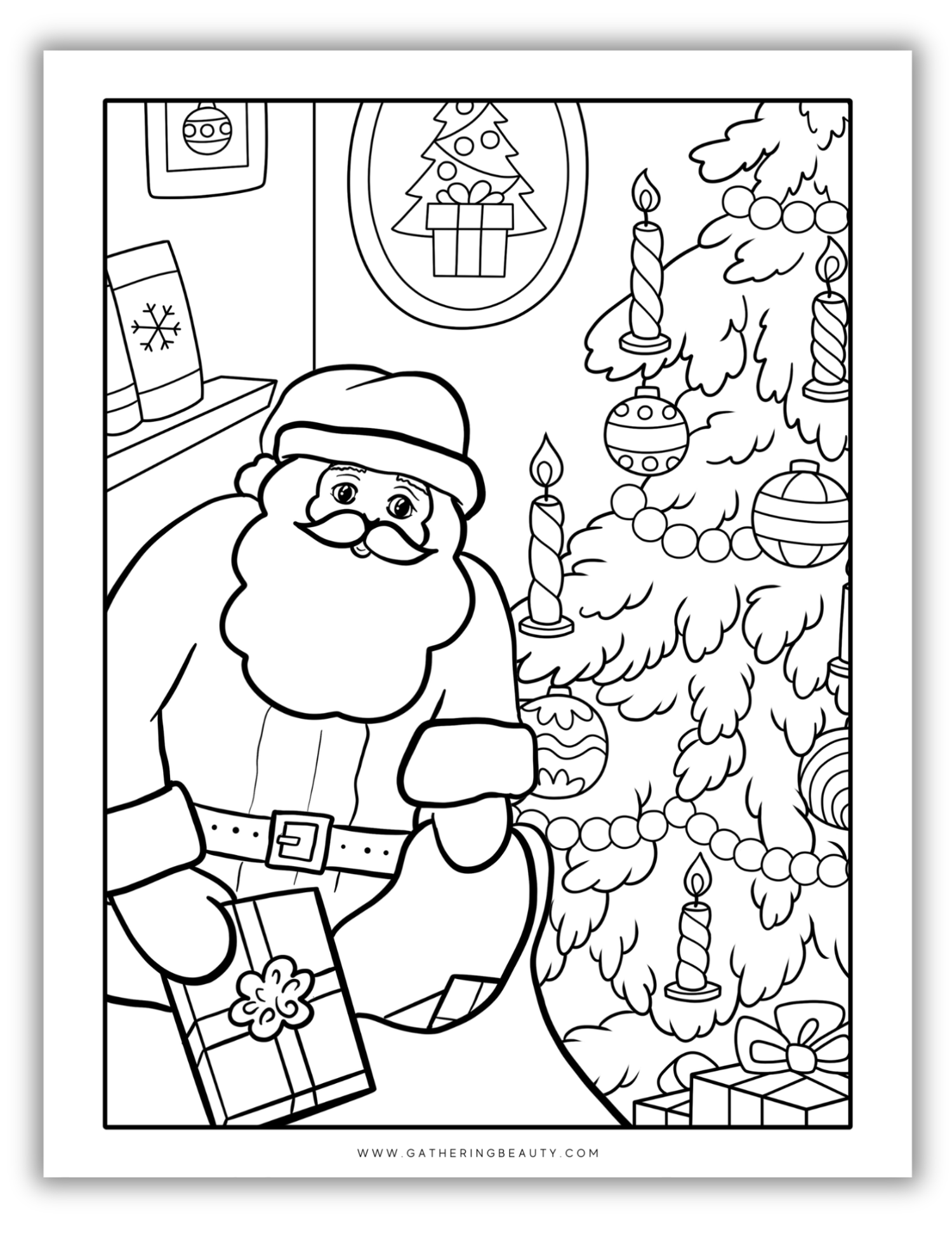 Printable Christmas Colouring Pages For Kids — Gathering Beauty