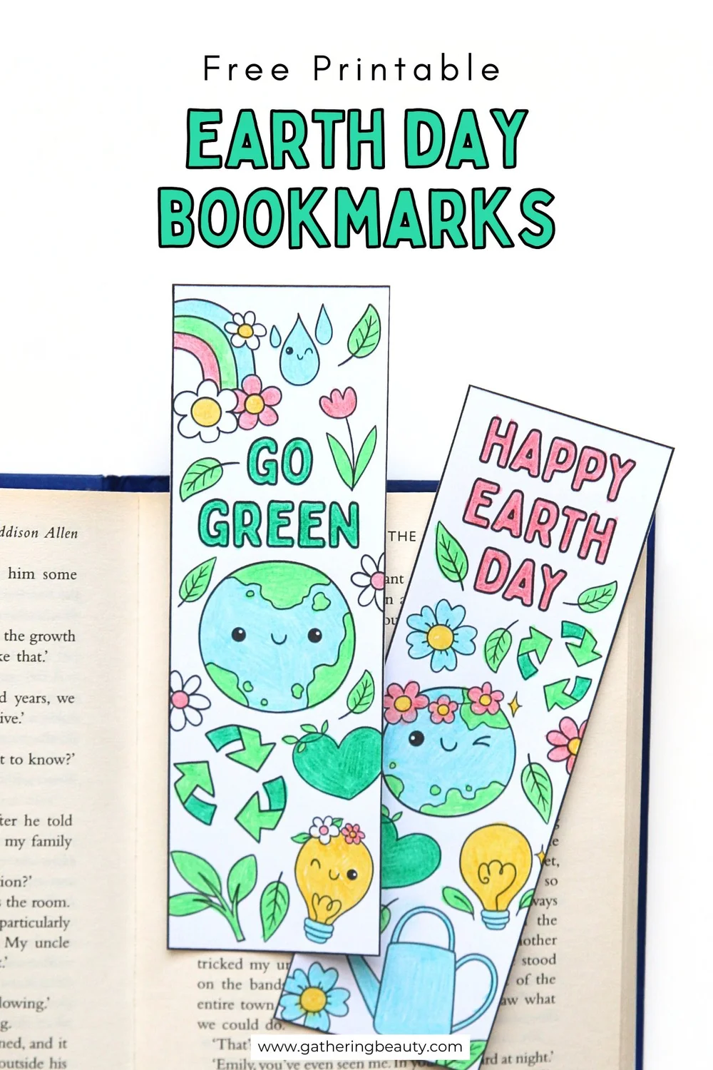 Free Printable Earth Day Bookmarks — Gathering Beauty
