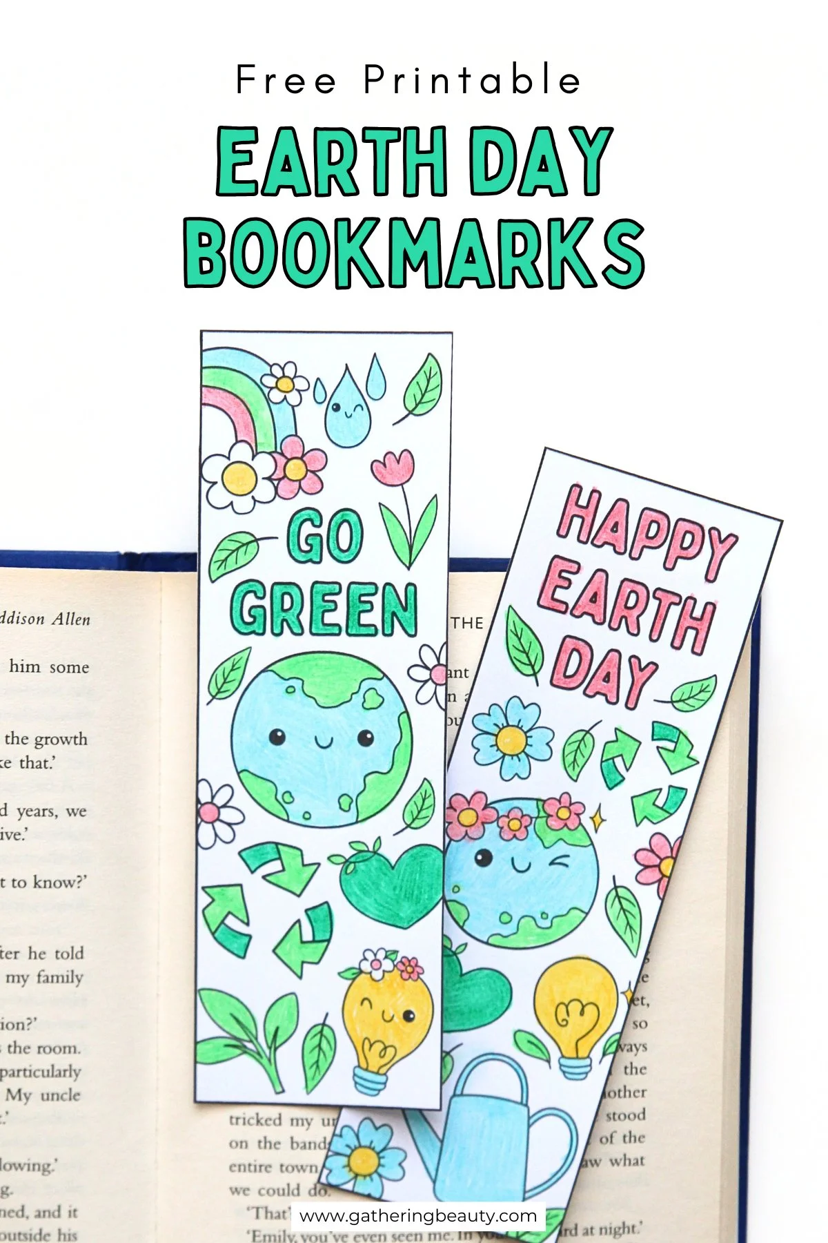 Free Printable Earth Day Bookmarks — Gathering Beauty