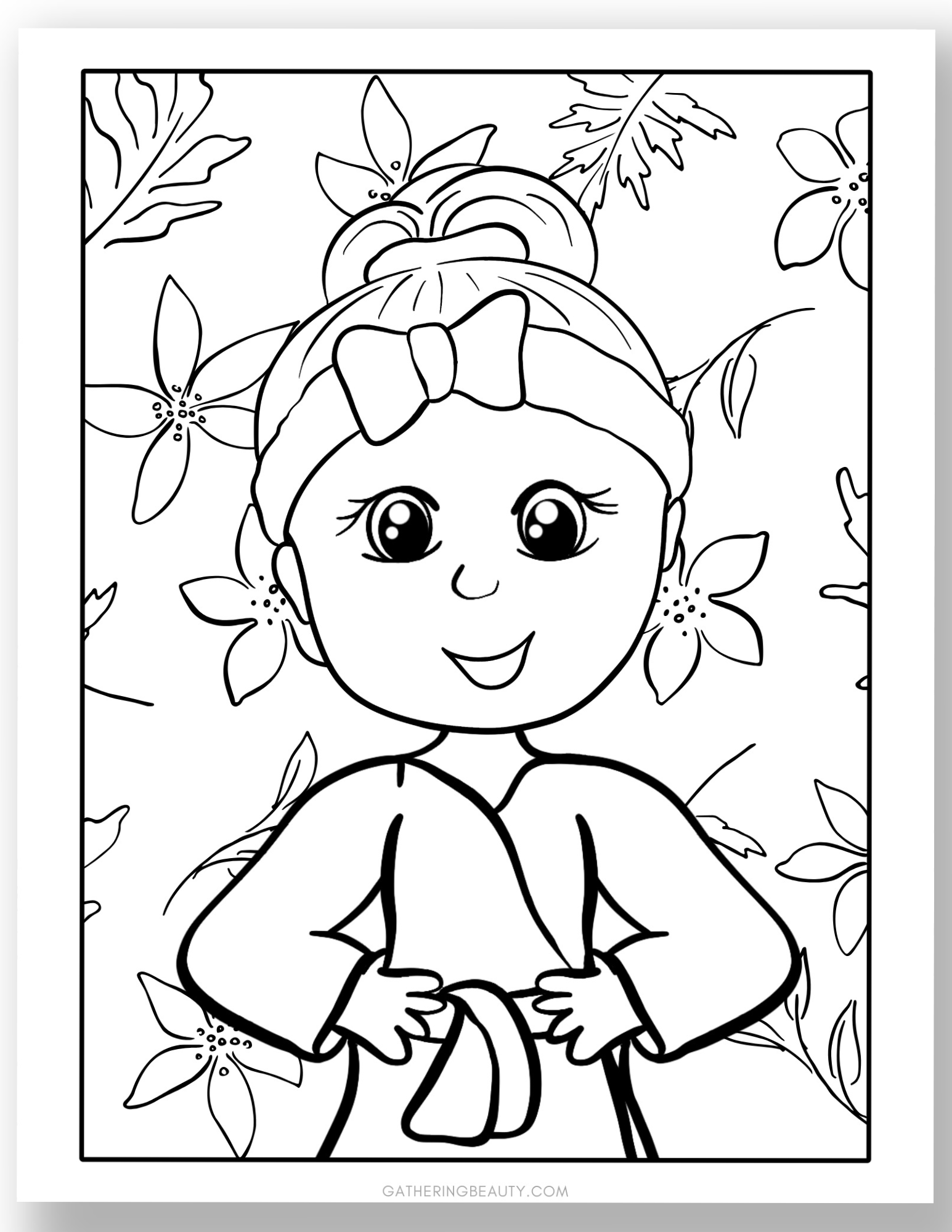 Printable Spa Day Colouring Pages — Gathering Beauty