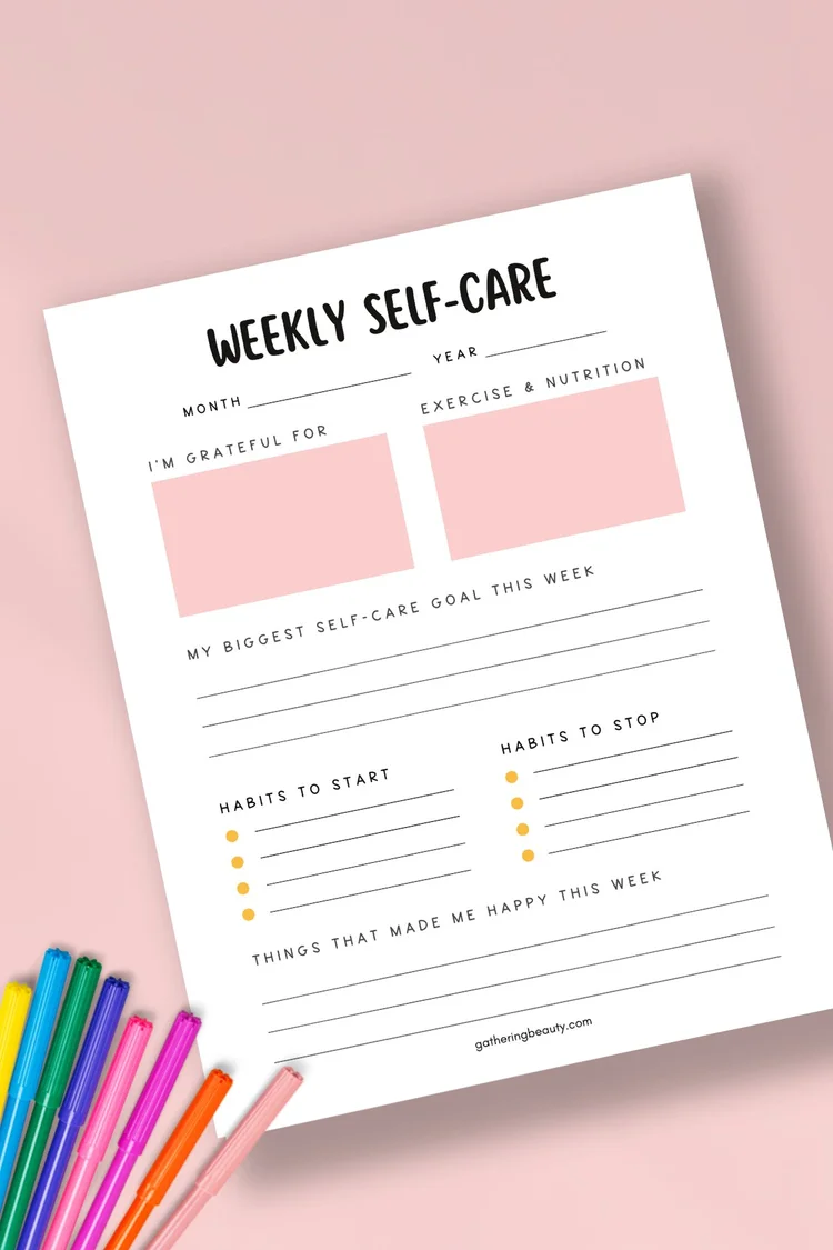 Free Printable Self Care Planner — Gathering Beauty