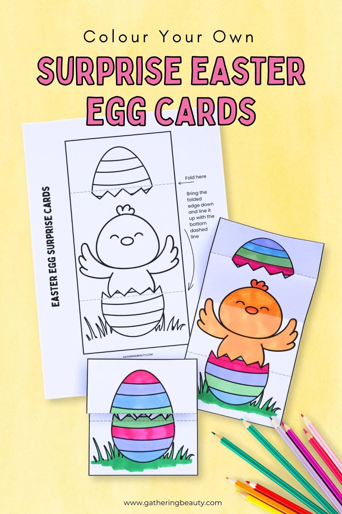 Free Printable Surprise Easter Egg Cards — Gathering Beauty