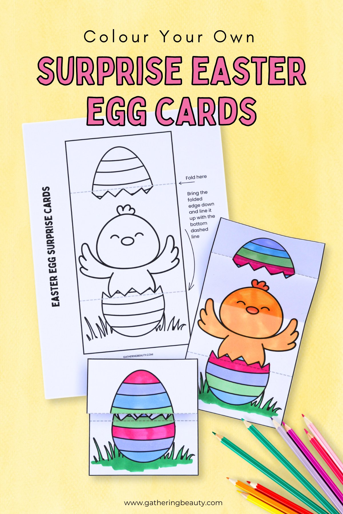 Free Printable Surprise Easter Egg Cards — Gathering Beauty