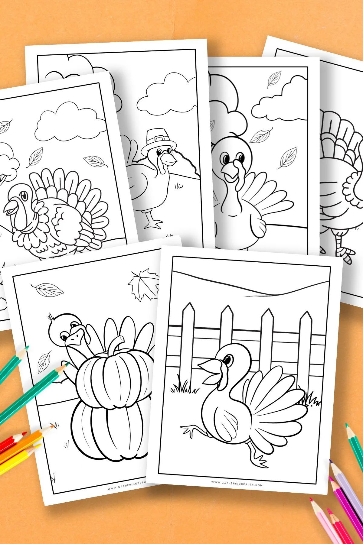Free Printable Turkey Colouring Pages — Gathering Beauty
