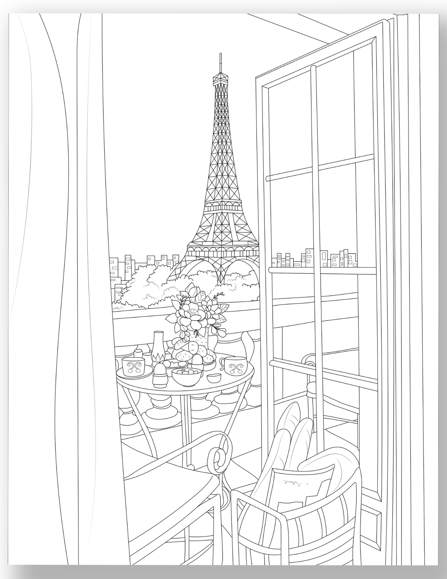 Free Printable Paris Colouring Pages — Gathering Beauty