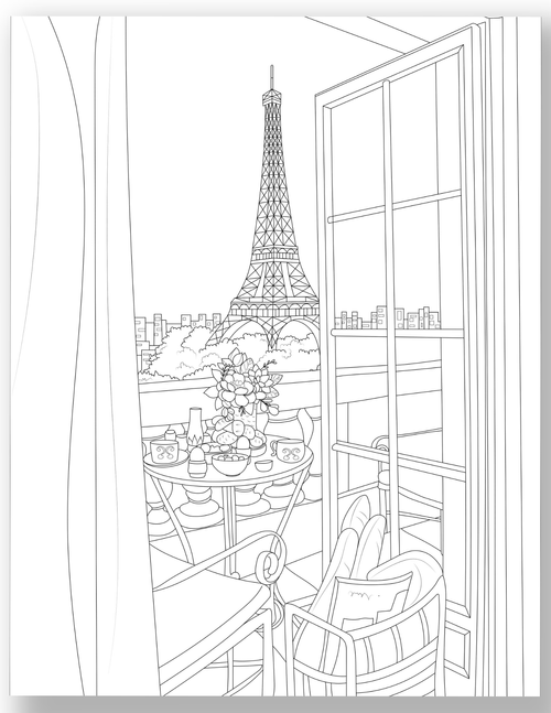 Free Printable Paris Colouring Pages — Gathering Beauty