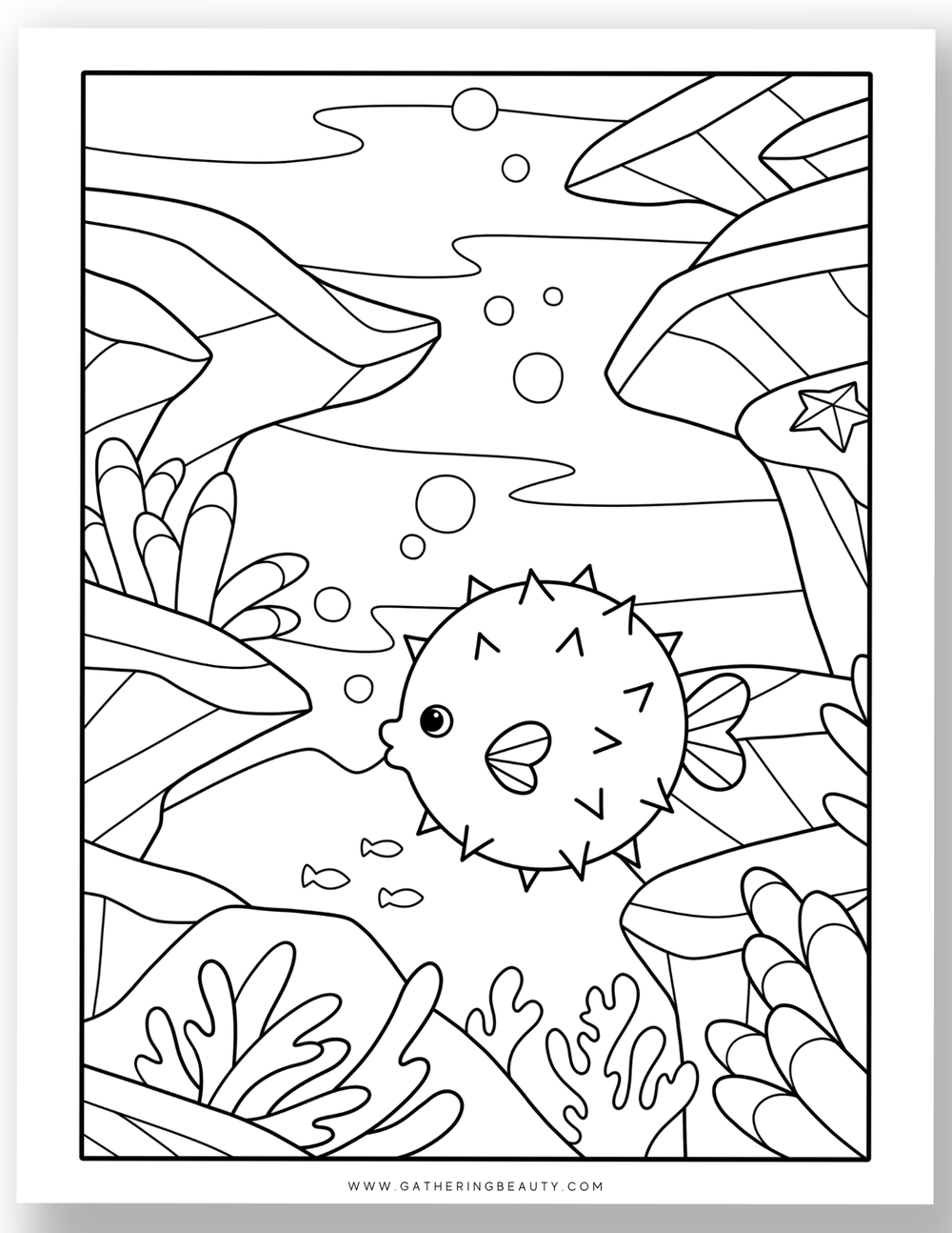 Free Printable Ocean Colouring Pages — Gathering Beauty