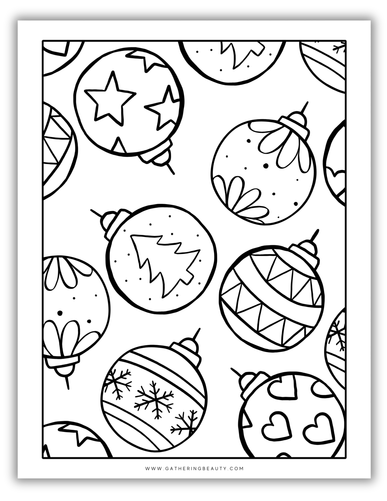 Printable Christmas Colouring Pages For Kids — Gathering Beauty