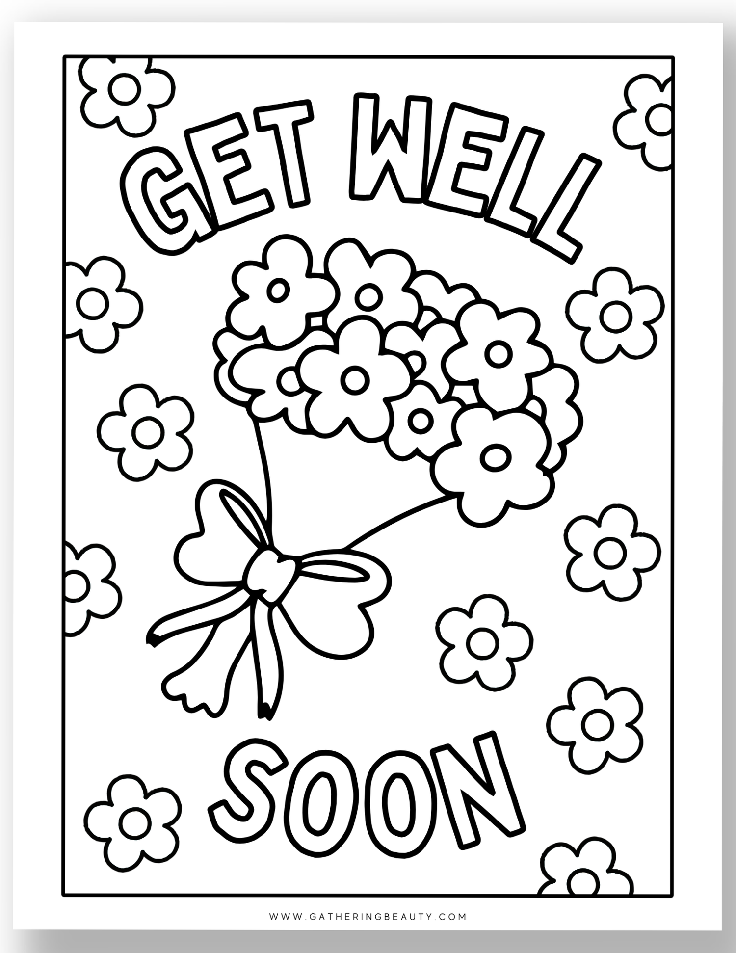 Free Printable Get Well Soon Colouring Pages — Gathering Beauty
