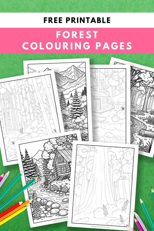 Forest Colouring Pages - Free Printable — Gathering Beauty