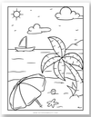 Free Printable Beach Colouring Pages For Summer — Gathering Beauty