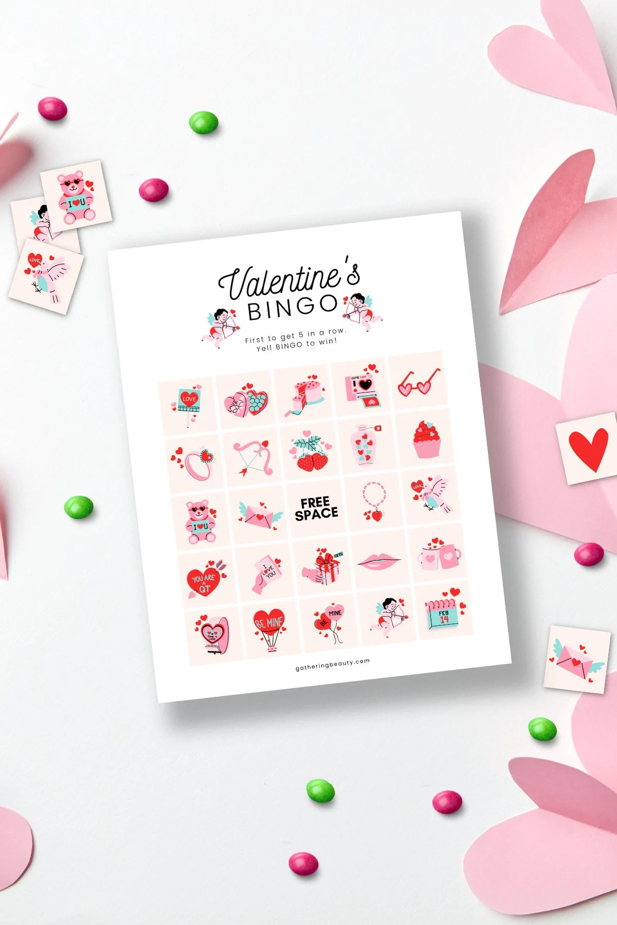 Valentines Bingo Cards - Free Printable — Gathering Beauty