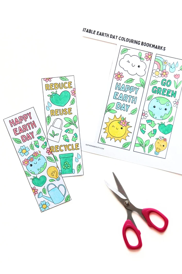 Free Printable Earth Day Bookmarks — Gathering Beauty