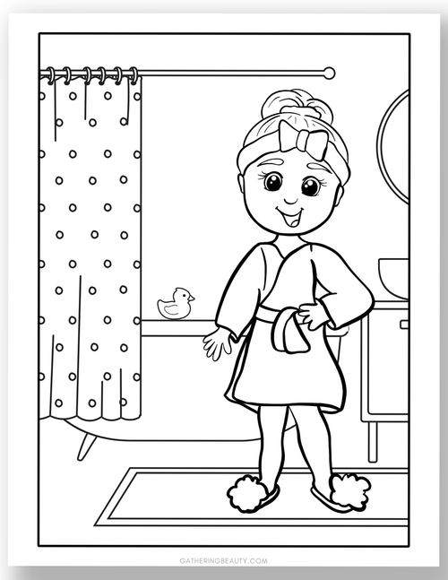 Printable Spa Day Colouring Pages — Gathering Beauty