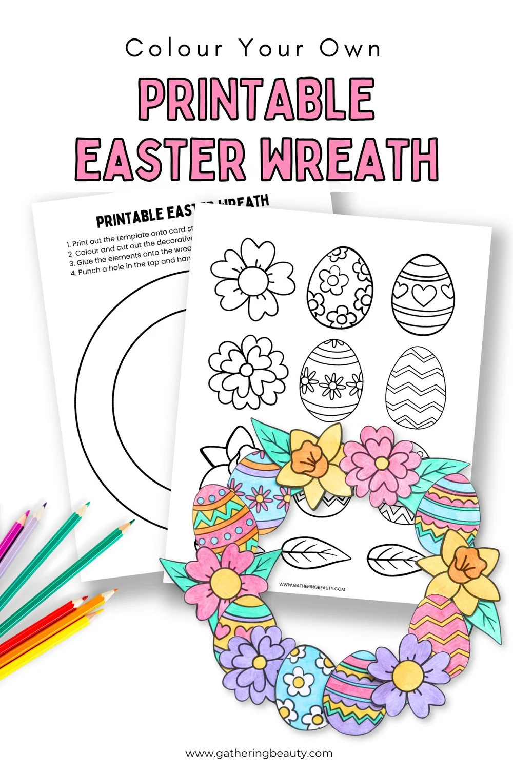 Free Printable Easter Wreath — Gathering Beauty