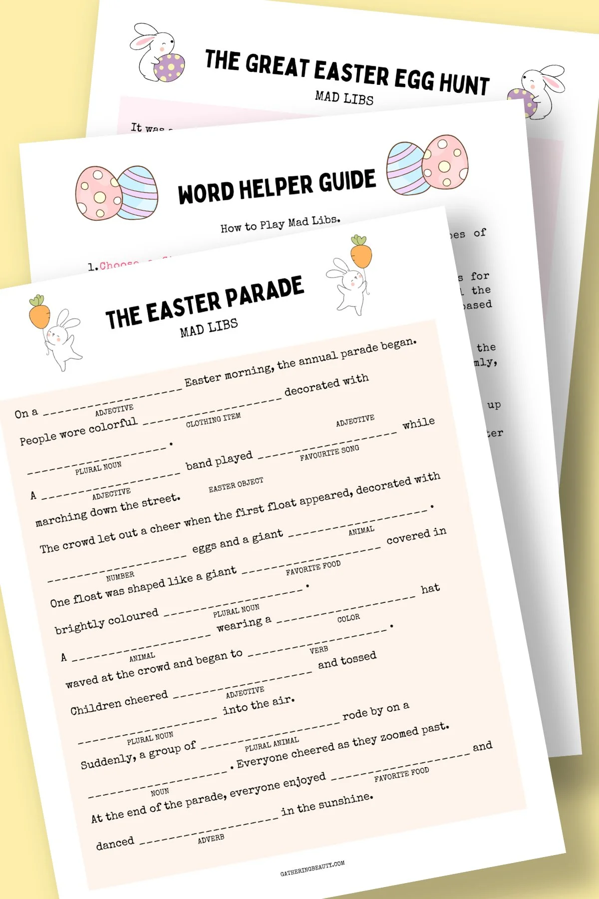 Free Printable Easter Mad Libs — Gathering Beauty