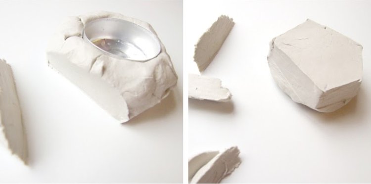 DIY Air Dry Clay Tea Light Holders — Gathering Beauty