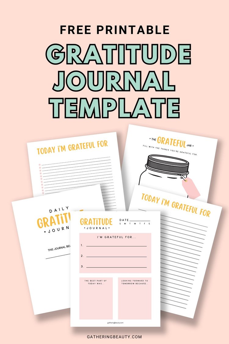 Free Printable Daily Gratitude Journal — Gathering Beauty