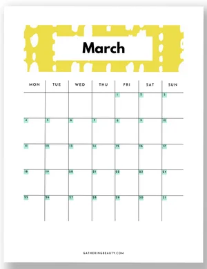 Free Printable Calendar 2024 — Gathering Beauty