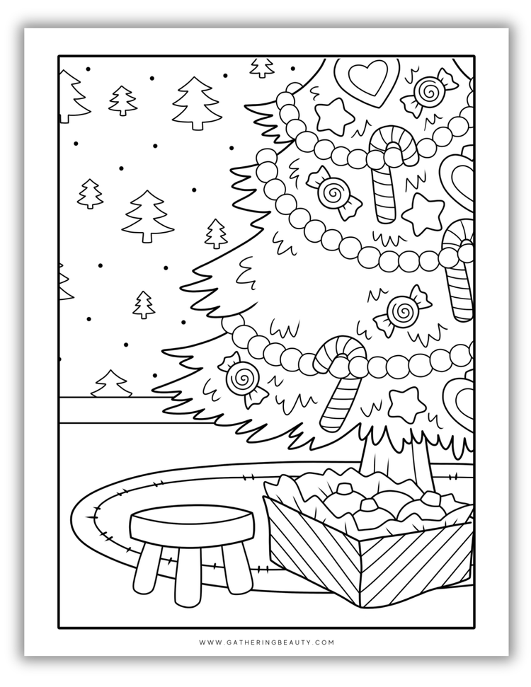 Printable Christmas Colouring Pages For Kids — Gathering Beauty