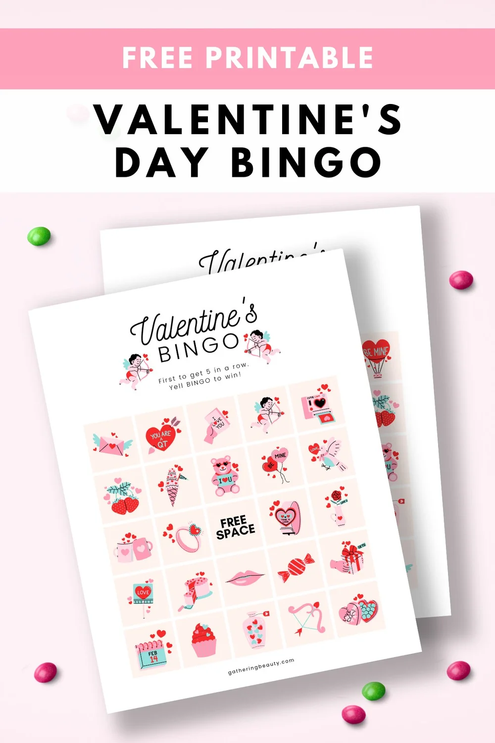 Valentines Bingo Cards - Free Printable — Gathering Beauty