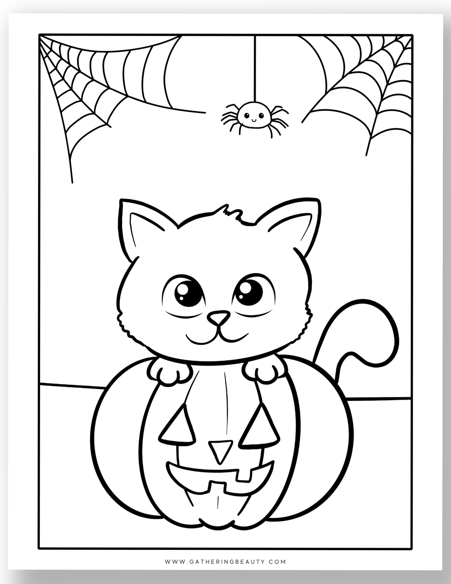 Free Printable Halloween Colouring Pages — Gathering Beauty