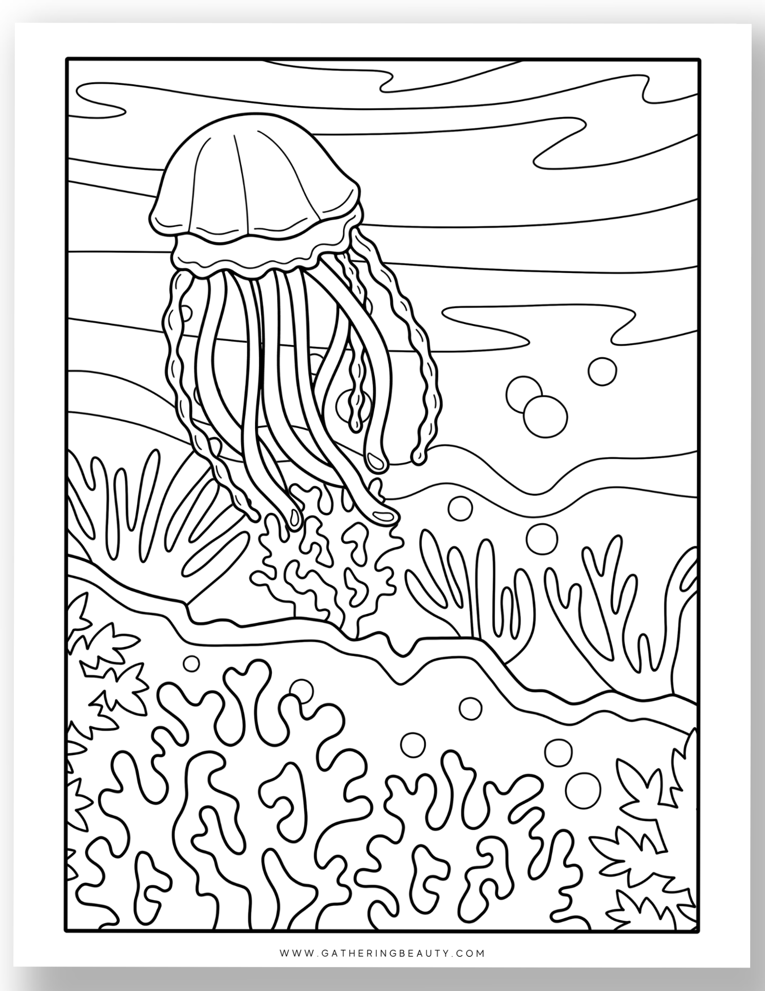 Free Printable Ocean Colouring Pages — Gathering Beauty