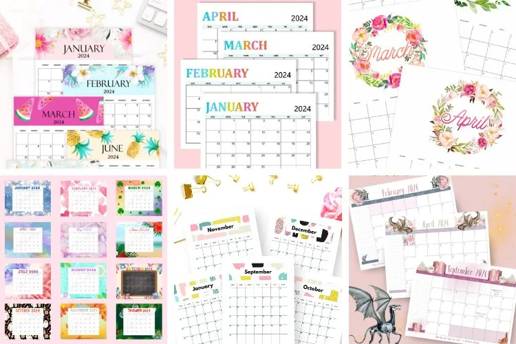 Free Printable Calendars 2024 — Gathering Beauty