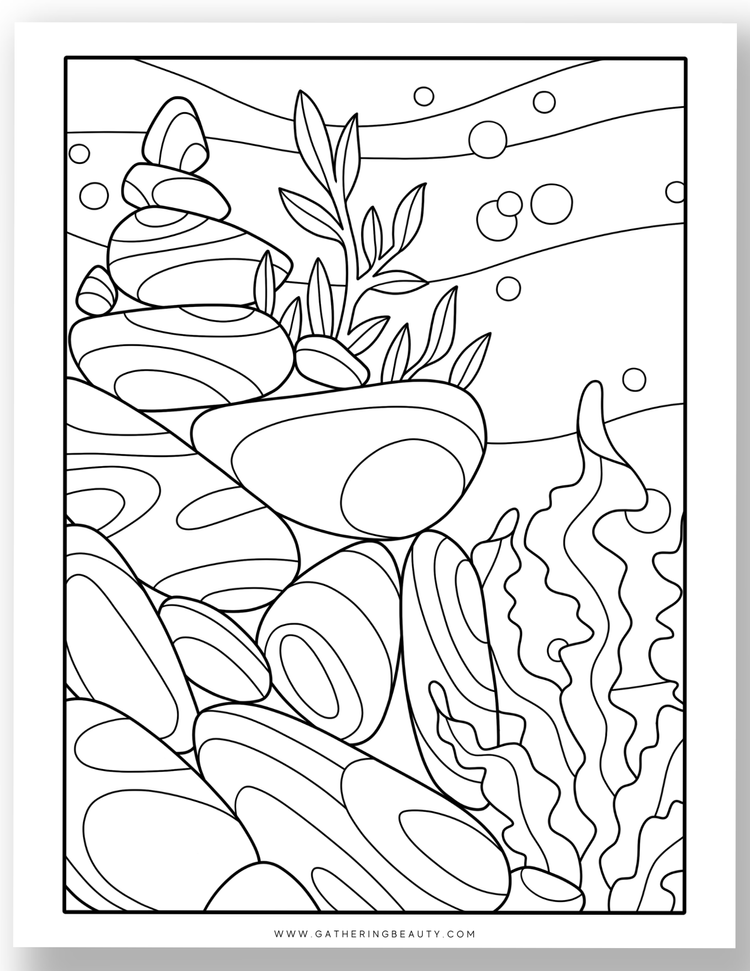 Free Printable Ocean Colouring Pages — Gathering Beauty