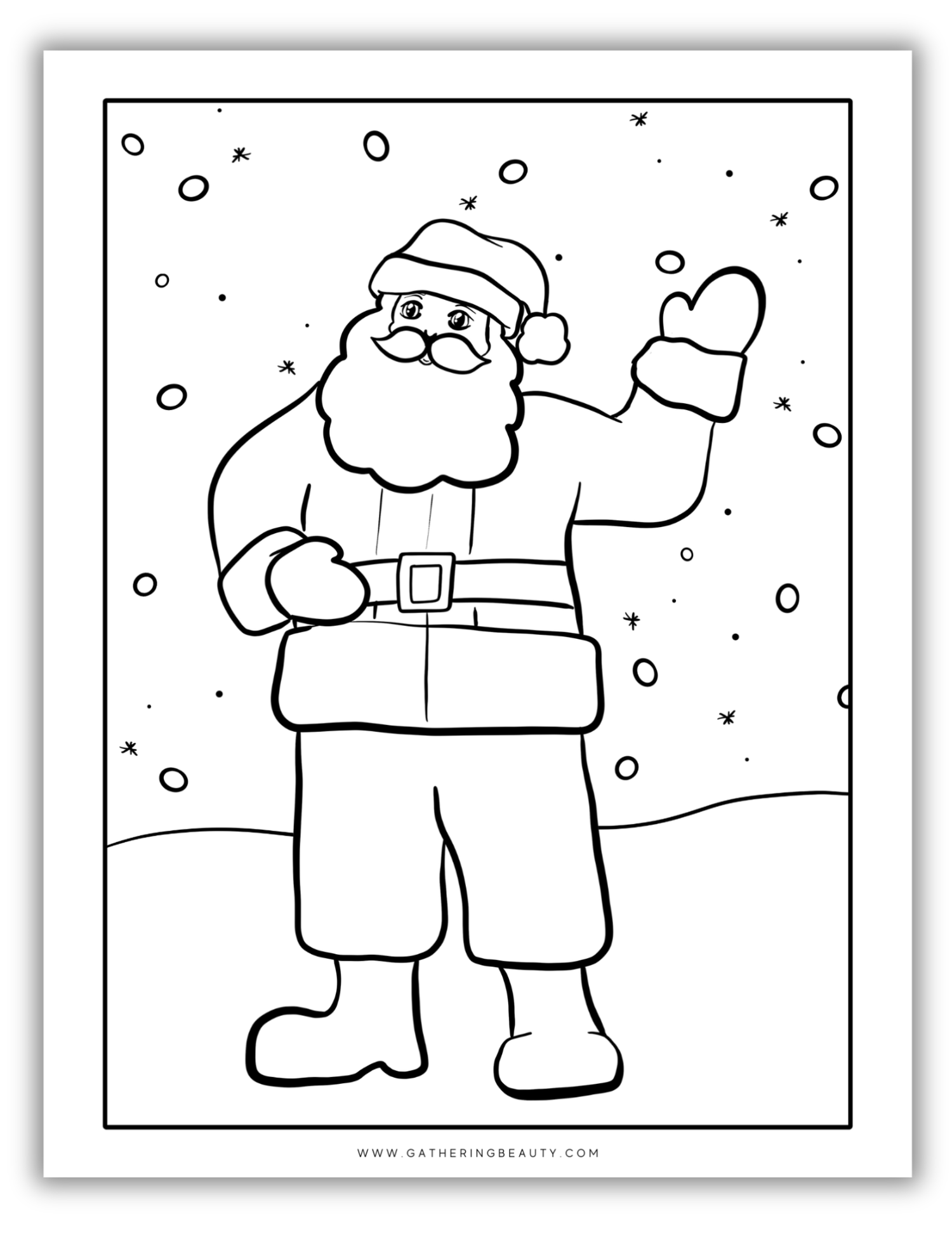 Printable Christmas Colouring Pages For Kids — Gathering Beauty