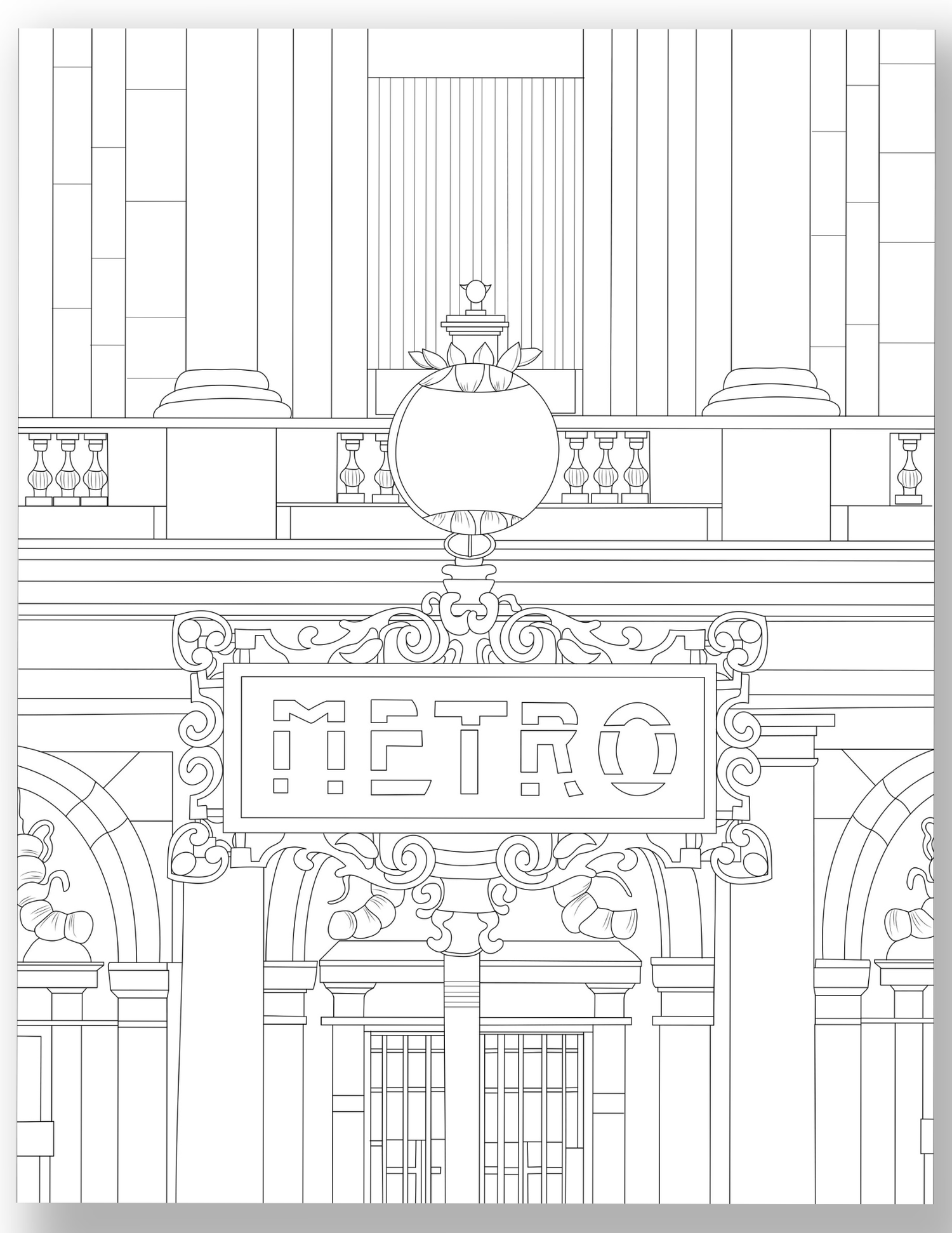 Free Printable Paris Colouring Pages — Gathering Beauty
