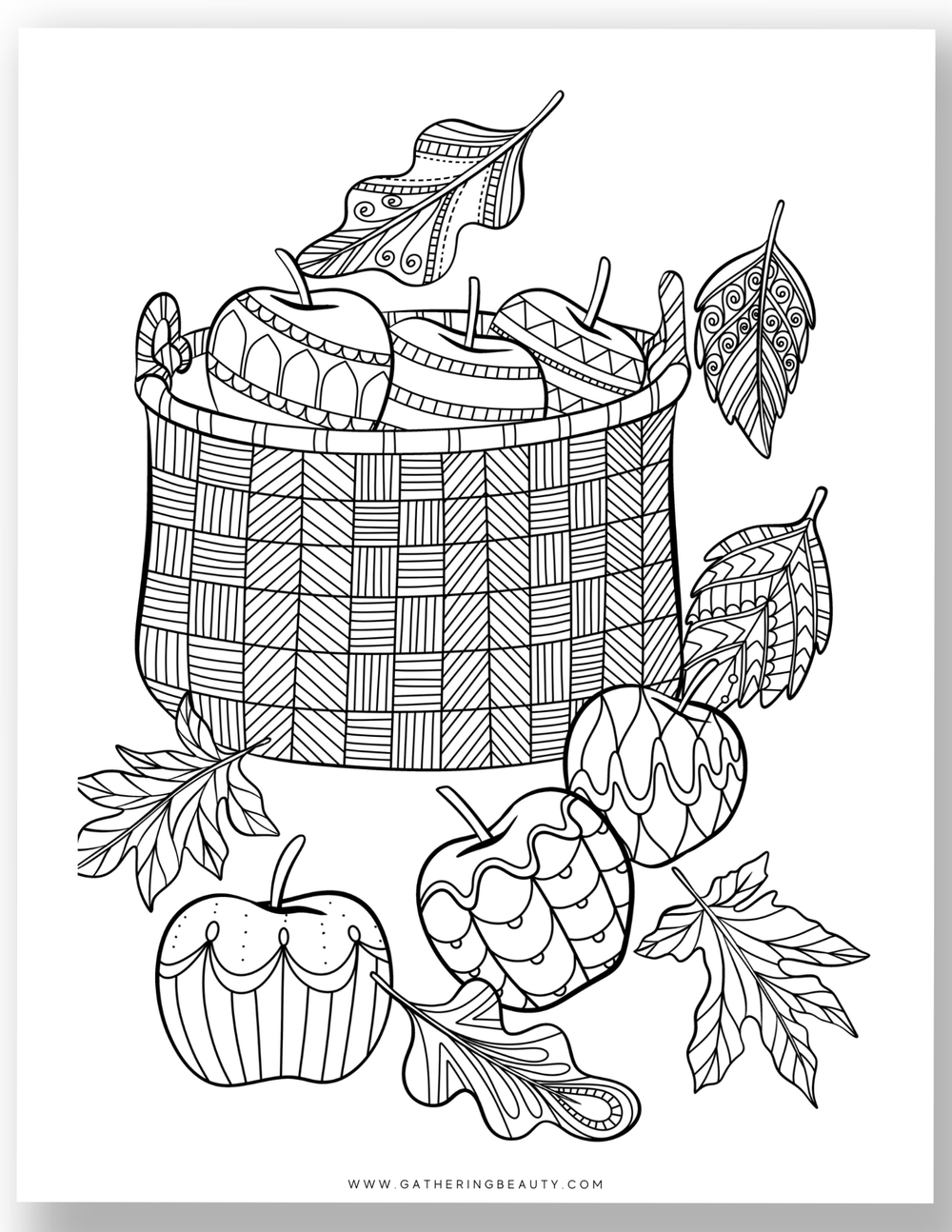 Free Fall Colouring Pages For Adults — Gathering Beauty
