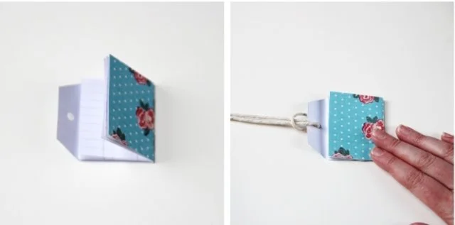 DIY Mini Notebooks Using Shipping Tags — Gathering Beauty